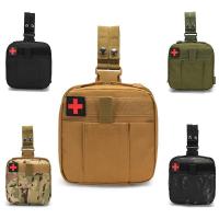China Outdoor Tactical Multifunctional Leg Bag MOLLE Accessory Small Nylon Grocery Bag Emergency Medical Kit for sale
