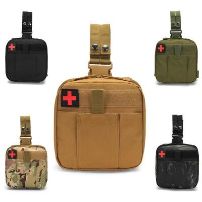 China Outdoor Tactical Multifunctional Leg Bag MOLLE Accessory Small Nylon Grocery Bag Emergency Medical Kit for sale