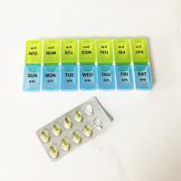 China Wholesale Travel Pill Box Portable 14 Compartment Pill Case Container for sale