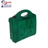 China Medical Green Work Place First Aid Kits Wall Mount 10 Persons BS 8599-1:2011 UK CE ISO13485 for sale
