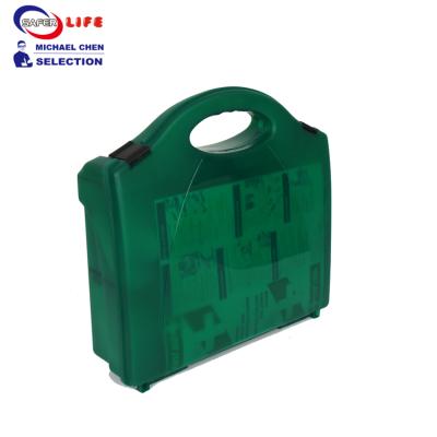 China Medical Green Work Place First Aid Kits Wall Mount 10 Persons BS 8599-1:2011 UK CE ISO13485 for sale