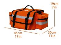 China Waterproof Nylon EMS First Aid Kit Ambulance Trauma Bag for First Responder Emergency Medical Equipment Bag for sale