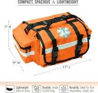 China Waterproof Nylon EMS First Aid Kit Ambulance Trauma Bag for First Responder Emergency Medical Equipment Bag for sale