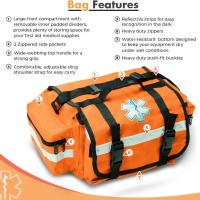 China Waterproof Nylon EMS First Aid Kit Ambulance Trauma Bag for First Responder Emergency Medical Equipment Bag for sale