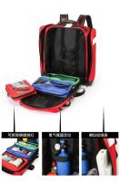 China medical Oxygen Cylinder Backpack, First Aid Backpack with 3 small Detachable Portable Zipper Bag,big capacity first aid bag for sale