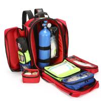 China Oxygen Cylinder Large Backpack,Emergency Backpack with 8 Detachable Convenient Zipper Bag,big capacity first aid bag for sale