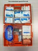 China 50 Person First Aid Kit 30 Person Supplies OSHA ANSI First Aid Box Workplace Office School Wall Mounted Box White Green Orange for sale