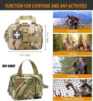 China Tactical Medicine Large Capacity IFAK Bag Removable Quick Release Bag Patch Molle First Aid Kit for sale