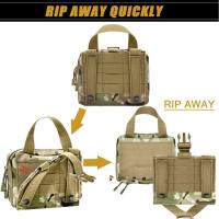 China Tactical Medicine Large Capacity IFAK Bag Removable Quick Release Bag Patch Molle First Aid Kit for sale