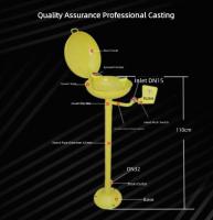 China Vertical Epoxy‑Coated Emergency Eyewash Station for sale