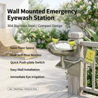 China Wall‑Mounted Emergency Eyewash Station for sale