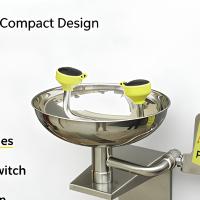 China Wall‑Mounted Emergency Eyewash Station for sale