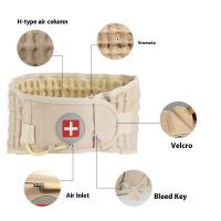 China Universal Sports Support Waist Brace Belt Flexible Polyester Cotton Breathable Tractor Widened Inflatable Air Column for sale