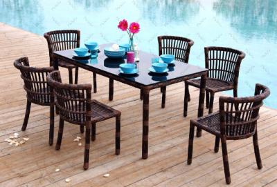 China Outdoor furniture wicker dinning table-15009 for sale