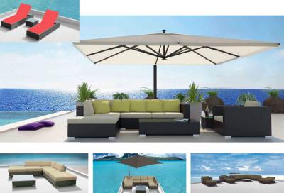 China outdoor garden wicker beach sofa-9419 for sale