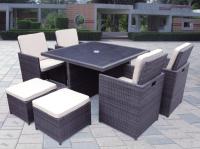China Outdoor furniture wicker dinning table--9064 for sale
