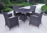 China Outdoor furniture wicker dinning table--9075 for sale