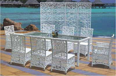 China Outdoor furniture rattan poolside dinning set --16019 for sale