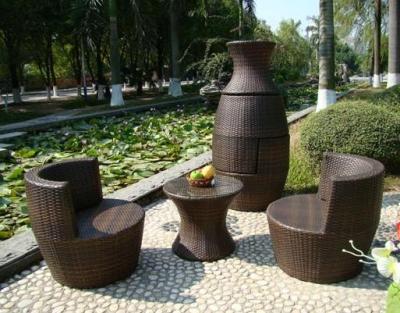 China outdoor furniture rattan stacking flower vase sofa set-16059 for sale