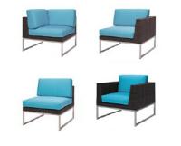 China outdoor furniture rattan modular sofa stainless steel --16200 for sale