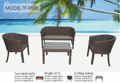 China Patio wicker sofa furniture-9548 for sale