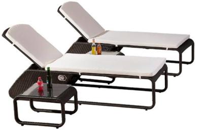 China rattan chaise lounger furniture -4007 for sale