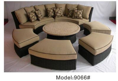 China outdoor sofa furniture rattan modular sofa --9066 for sale