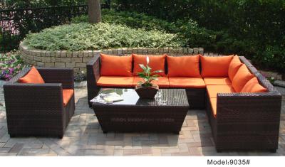 China outdoor sofa furniture rattan modular sofa --9035 for sale