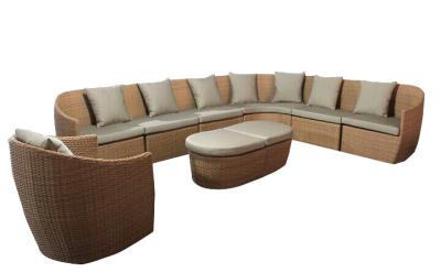 China Outdoor rattan wicker furniture 7pcs modular sectional sofa set  --YS5745 for sale