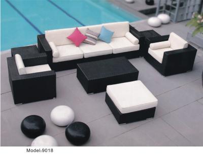China 9pcs patio furniture rattan garden sectional sofa -9018 for sale