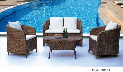 China 4pcs PE wicker high back sofa sets for outdoor -9010 for sale