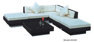 China 6-piece modern wicker modular sectional sofa with ottoman -9020 for sale