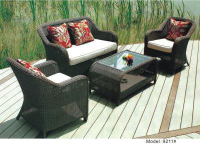 China 4-piece patio outdoor  resin Wicker classic Deep Seat Sofa with Cushion -9211 for sale