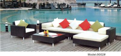 China 5 piece -weather resist PE wicker Beach swimming pool sofa club chair -9002 for sale