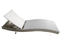China Hot selling poly rattan wicker outdoor pool chair chaise lounges---6128 for sale