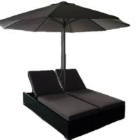 China Outdoor swimming pool furniture spa beach lounge chair with side table---YS2210 for sale