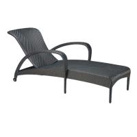 China Rattan wicker resin out door furniture aluminum frame beach chairs wholesale swimming pool bed---6060 for sale