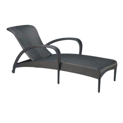 China Rattan wicker resin out door furniture aluminum frame beach chairs wholesale swimming pool bed---6060 for sale