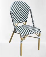 China Balcony furniture outdoor aluminum Bamboo look Garden Ratan wicker Chair patio chairs---6203 for sale
