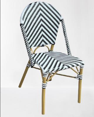 China Balcony furniture outdoor aluminum Bamboo look Garden Ratan wicker Chair patio chairs---6203 for sale