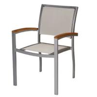 China Aluminum stackable garden chair waterproof pool side chair outdoor aluminum fabric chair---YS5612 for sale