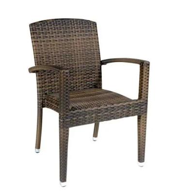China Waterproof UV resist aluminum beach chairs wholesale stackable deck chair wicker plastic ratan chair---YSC001 for sale