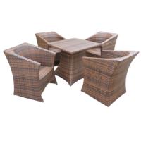 China Garden furniture aluminum outdoor synthetic PE rattan set furniture wicker dining table chairs---8222 for sale