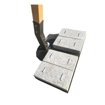 China 152kgs 4pcs Heavy duty Outdoor beach garden patio umbrella parasol stand granite base---2038A for sale