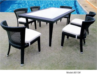China 5-piece PE wicker rattan outdoor -8013 for sale