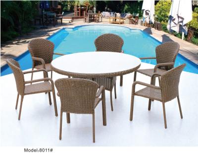 China rattan outdoor patio dining set -8011 for sale