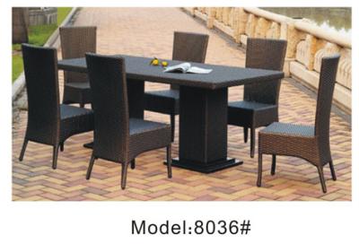 China 6pcs patio wicker dining chairs -8036 for sale