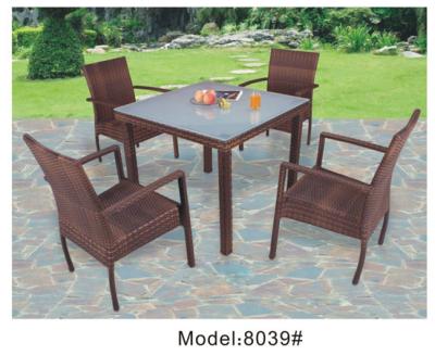 China 4pcs cheap wicker outdoor dining set-8039 for sale