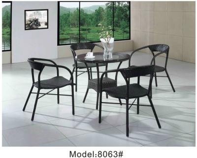 China 5pcs restaurant dining chairs with table-8063 for sale