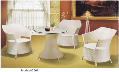 China 4pcs classic cheap wicker rattan outdoor dining set-8006 for sale